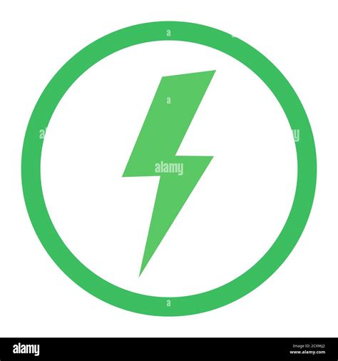 Icono de rayo Vector eléctrico de energía ecológica simple logotipo