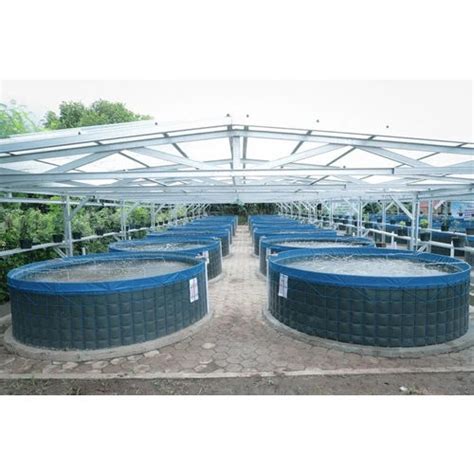Megatex Pvc 450 Gsm Round Biofloc Fish Farming Tank Dai 2 Mtr X 1 5 Mtr