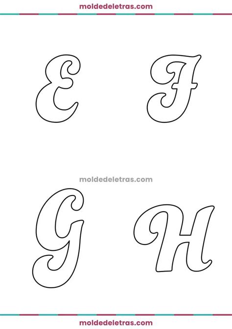 Molde De Letras Cursivas Grandes Mai Sculas Funkydori Lettering