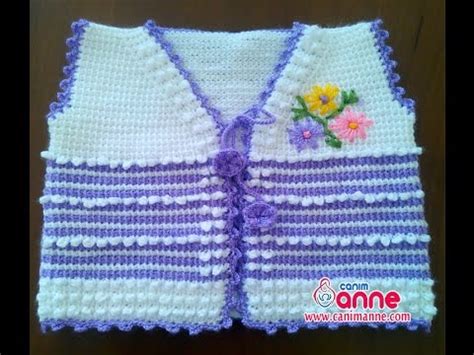 Bebek Yelek Modeli Yapılışı Arka Başlama Canım Anne Canım Anne YouTube