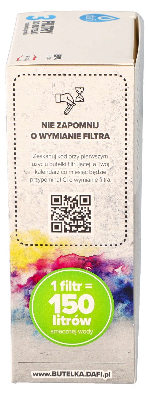 Filtr Wk Ad Filtruj Cy Do Butelki Dafi Soft Solid Niebieski Szt Nakr Tka