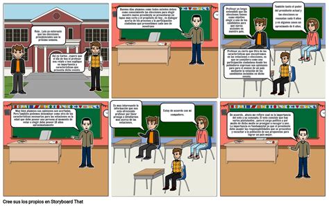 historieta de la participación ciudadana Storyboard