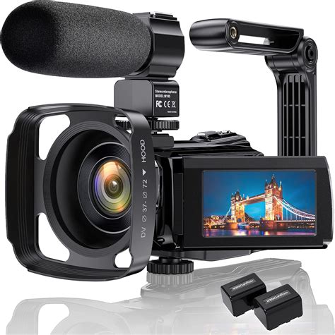 K Videokamera Camcorder Ultra Hd Mp Wifi Ir Nachtsicht Vlogging