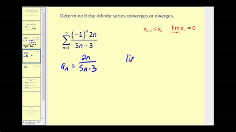 the alternating series test youtube