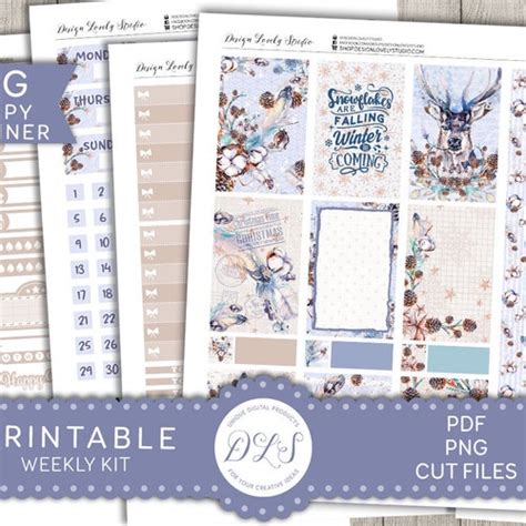 Big Happy Planner PRINTABLE Stickers Weekly Stickers Kit Etsy