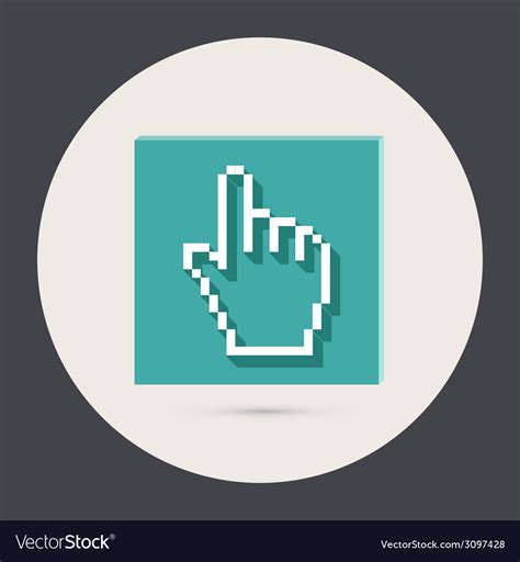 Mouse Hand Cursor Royalty Free Vector Image Vectorstock