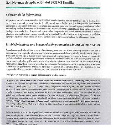 Brief Evaluaci N Conductual De La Funci N Ejecutiva