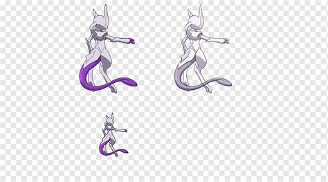 Pokémon X and Y Mewtwo Sprite Pixel art sprite purple mammal violet