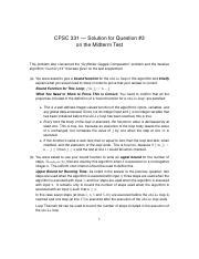 Midterm Q Solutions Pdf Cpsc Solution For Question On The