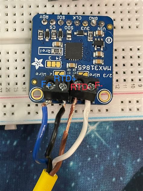 Incorrect Readings From A Rtd Pt100 Sensor Using Adafruit Max31865 Amplifier Microcontrollers