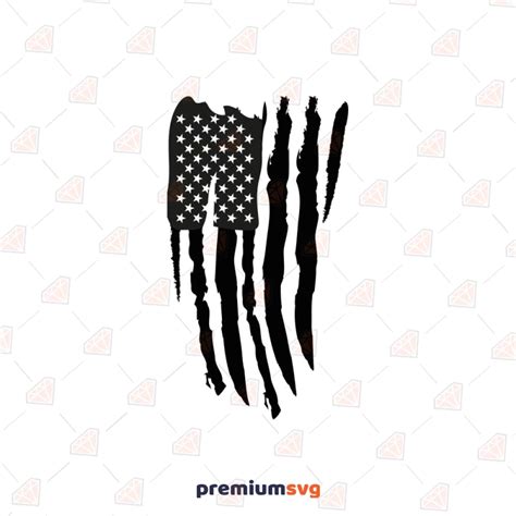 Distressed American Flag SVG Vertical Usa Flag SVG For Cricut PremiumSVG