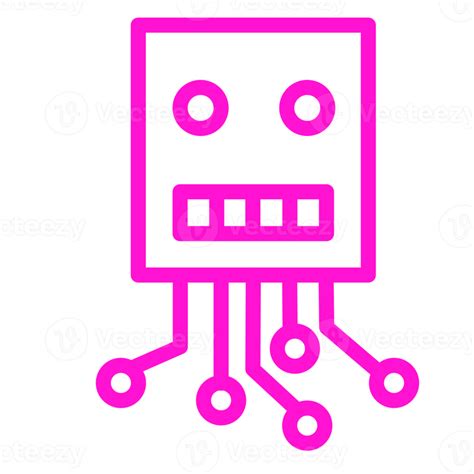 Robot Icon Design For Artificial Intelligence Technology Theme 15150686 PNG
