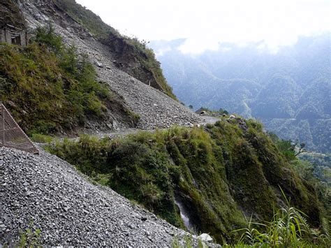 Landslide Bontoc Banaue Road Philippines Landslide On Flickr
