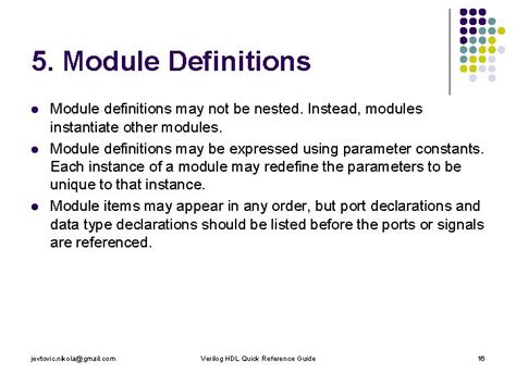 verilog hdl quick reference guide author nikola jevtovi