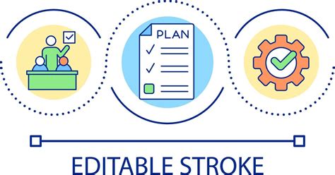 Productivity Improvement Plan Loop Concept Icon Planning Tasks