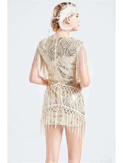 Buy Babeyond S Flapper Dress Long Fringed Gatsby Dress Roaring S