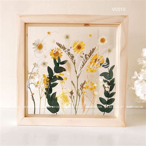 Pressed Plants VG010 Khung tranh hoa khô ép mỏng Suny Decor