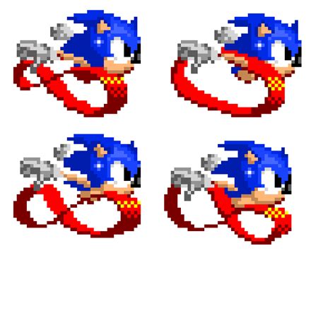 Pixilart Sonic Run Peelout Sprites By Atobin