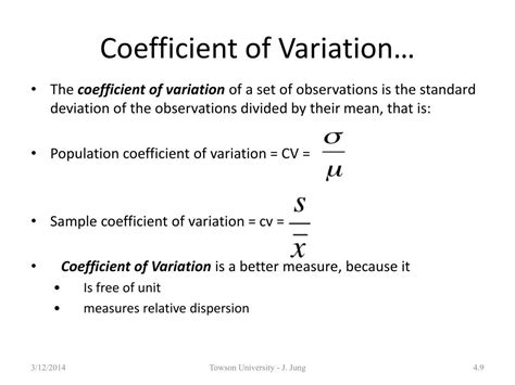 interpretation of coefficient of variation