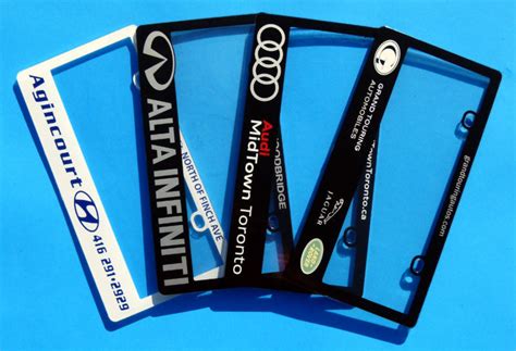 Custom Dealership License Plate Frames Keychains And Other Molded