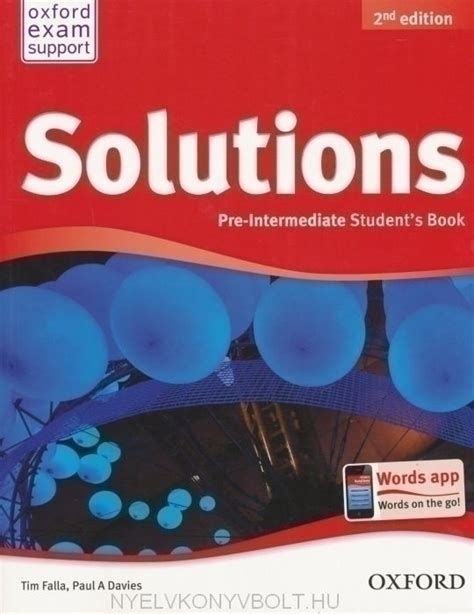 Solutions Pre Intermediate 2nd Edition Student s Book Nyelvkönyv