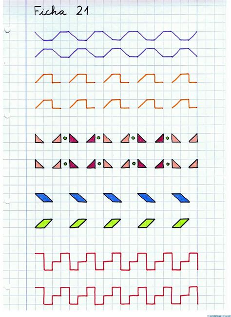 Caligrafía Material de refuerzo II Web del maestro Ejercicios de