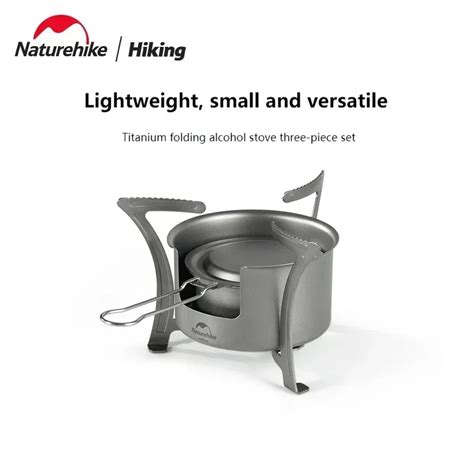Naturehike Hip Saf Titanyum Alkol Soba Kamp K Ta Nabilir S Tma Sobas