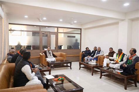 Hon Ble Bjp National President Shri J P Nadda Chaired State Core Group