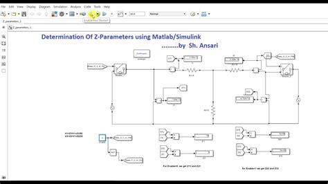 determination of z parameters in ac or dc circuit using matlab simulink youtube