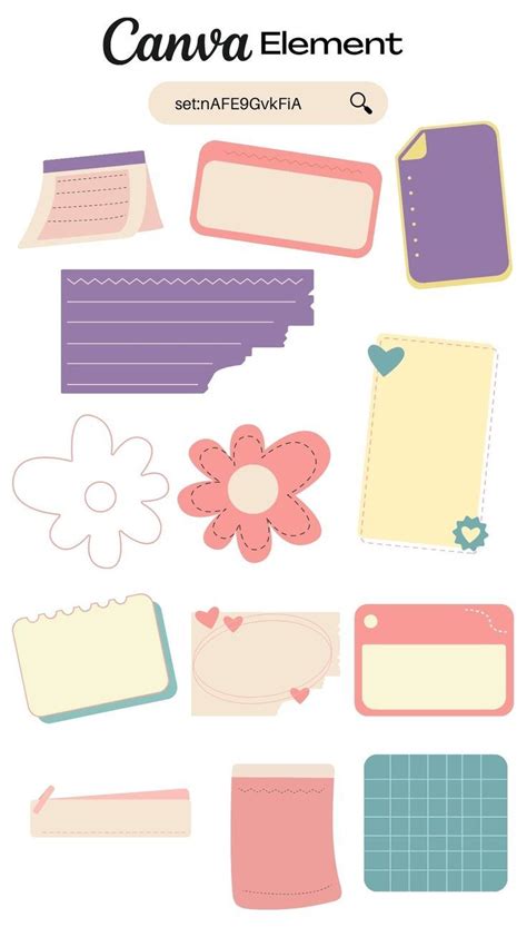 Canva Elements Cute Sticky Note In Canvas Learning Graphic