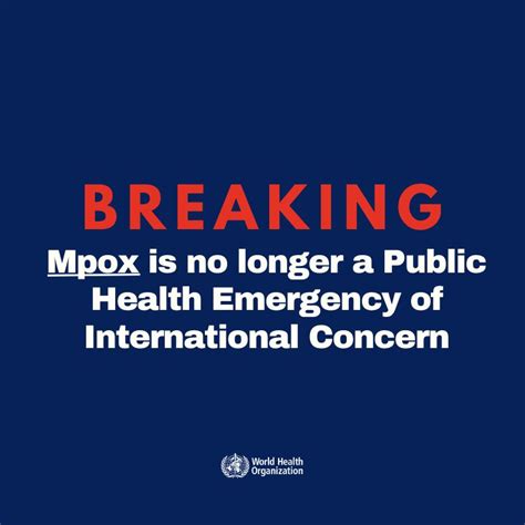Mpox Is No Longer A Public Health Emergency