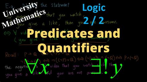predicates and quantifiers necessary and sufficient conditions explained youtube