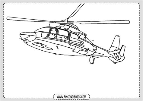Dibujos de Helicópteros para colorear Láminas Gratis