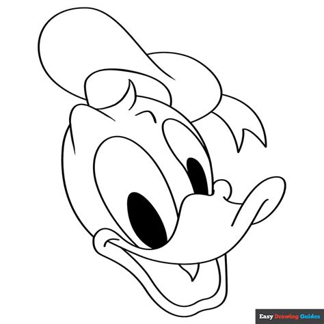 Donald Duck Coloring Page Easy Drawing Guides