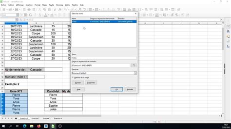 Tuto Vid O G Rer Les Noms De Plage De Donn Es Dans Libreoffice Calc