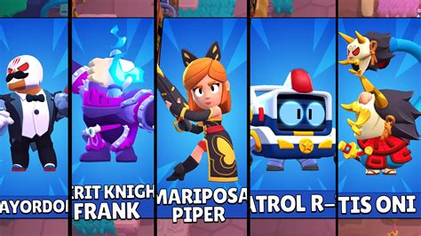 Brawl Stars Todos Los Precios Gemas De Las 31 Skins De La Temporada 17