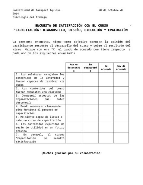 Docx Encuesta De Satisfacci N Con El Curso Dokumen Tips
