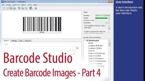 Create Barcode Images Barcode Studio 4 YouTube