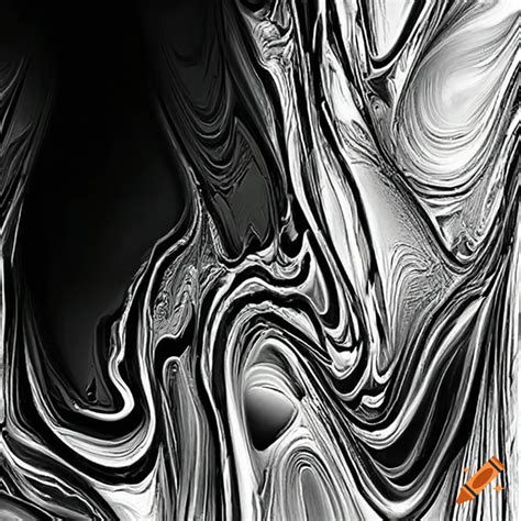 Sophisticated Abstract Black And White Drawing On Craiyon