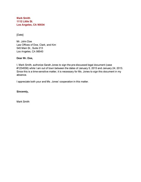 46 Authorization Letter Samples Templates Template Lab