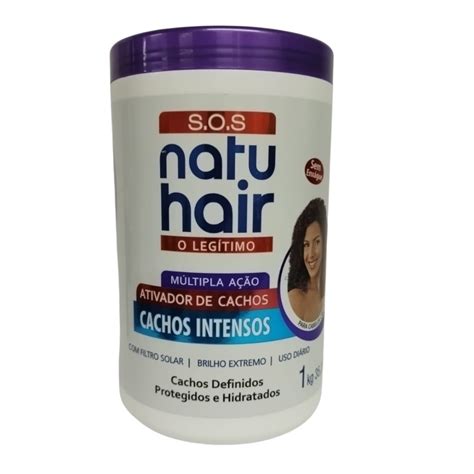 Ativador De Cachos Creme Cachos Intensos SOS NatuHair 1kg Shopee Brasil