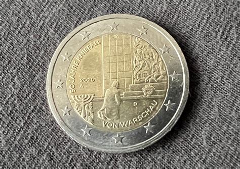 2 Euro Münze 2020 50 Jahre Kniefall von Warschau Willy Brandt eBay