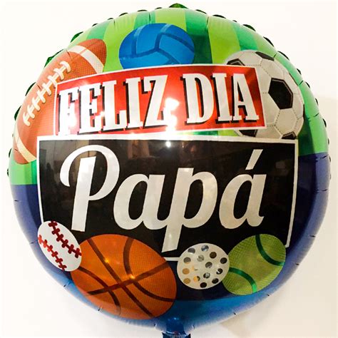 Globo Metalico Feliz Dia Papa De Papa 18 Pulgadas En Forma De Circulo