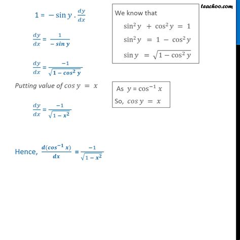 example 27 find derivative of f x tan 1 x class 12 examples