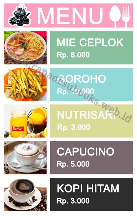 Desain Menu Makanan Freepik Galeri Sampul IMAGESEE