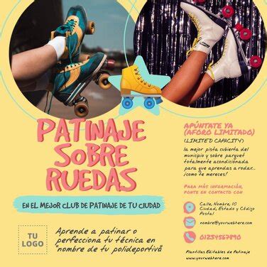 Patinaje crea flyers y pósters online