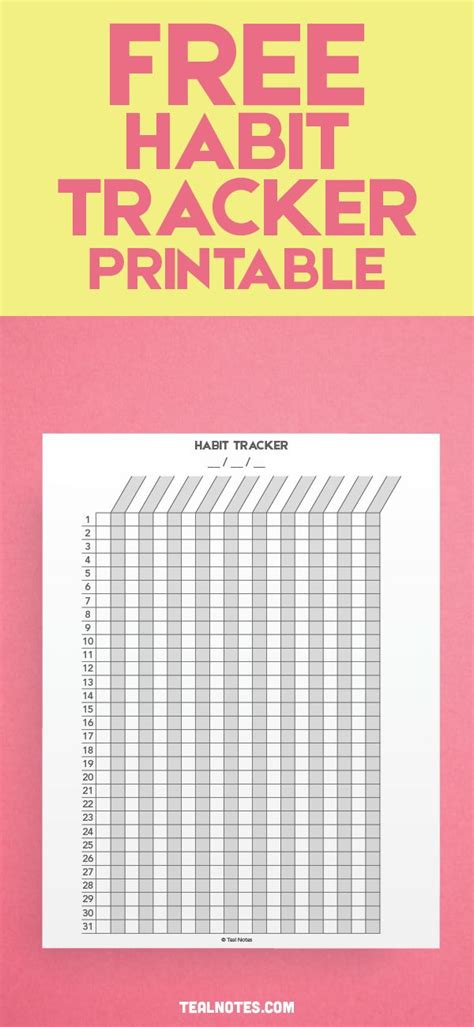 Printable Habit Tracker Prntbl Concejomunicipaldechinu Gov Co