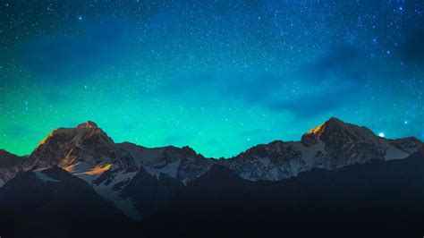 Fondos de pantalla naturaleza paisaje montañas estrellas noche