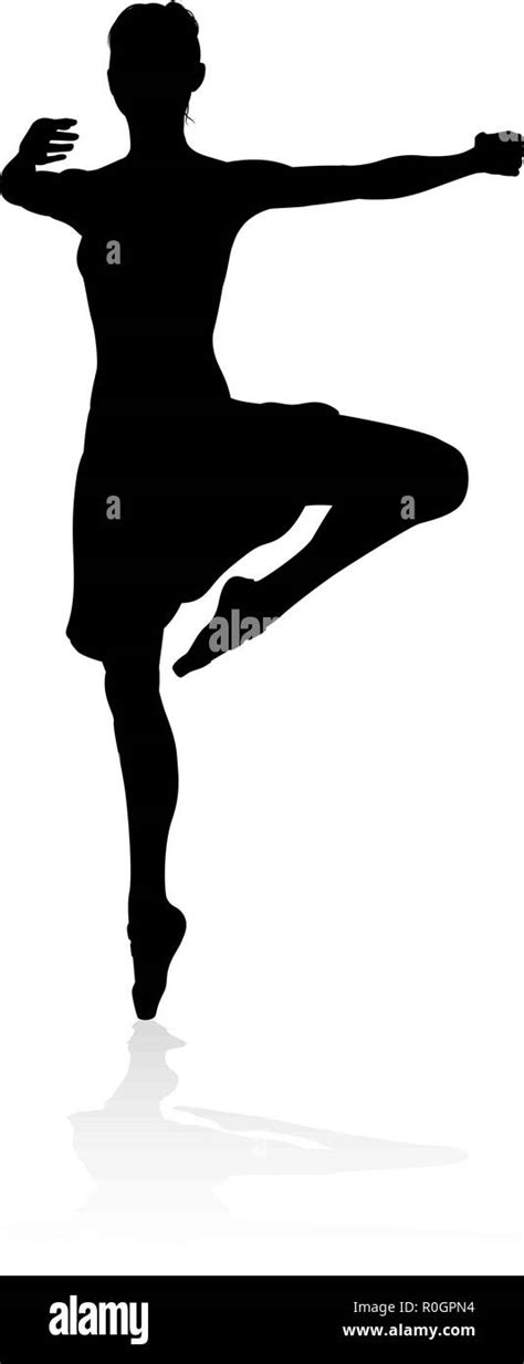 Bailarina Silueta Ballet Danza Poses Im Genes Vectoriales De Stock Alamy