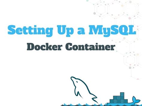 setting up a mysql docker container ppt